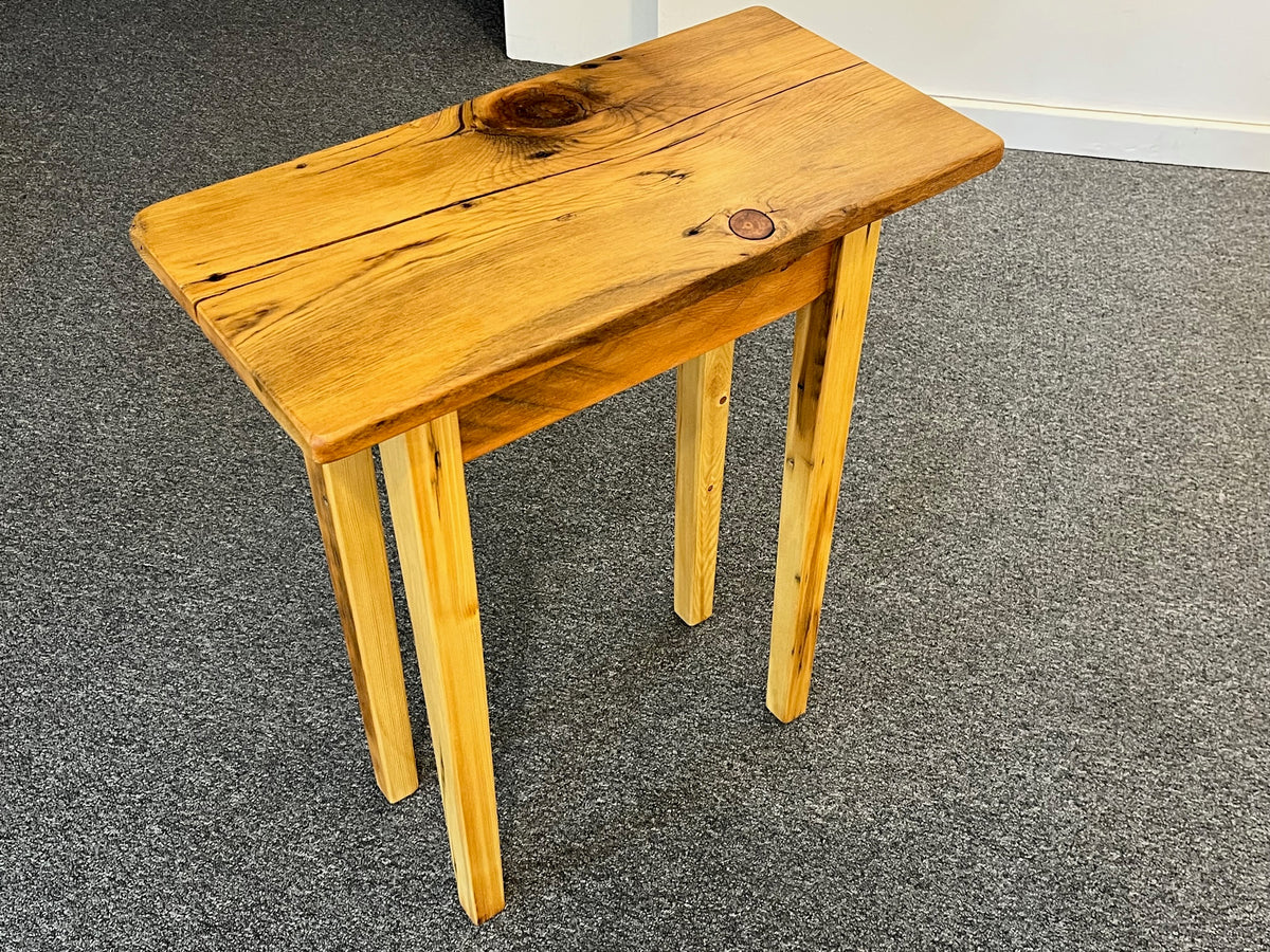 Reclaimed Pine Side Table (Small) – Winthrop Gallery